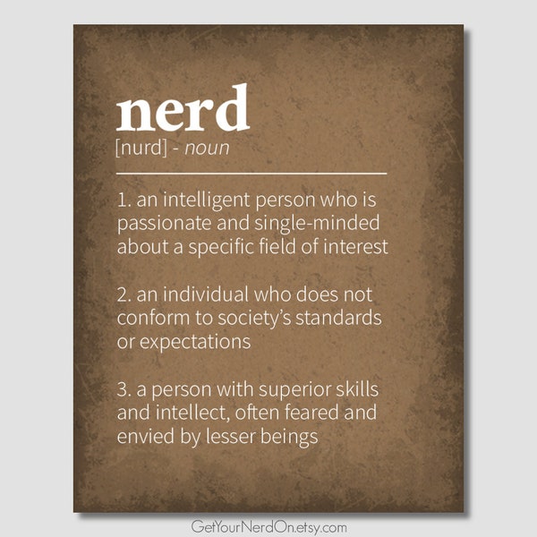 Nerd Art - Etsy
