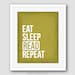 Eat Sleep Read Repeat Book Lover Wall Art Reading Poster - Etsy