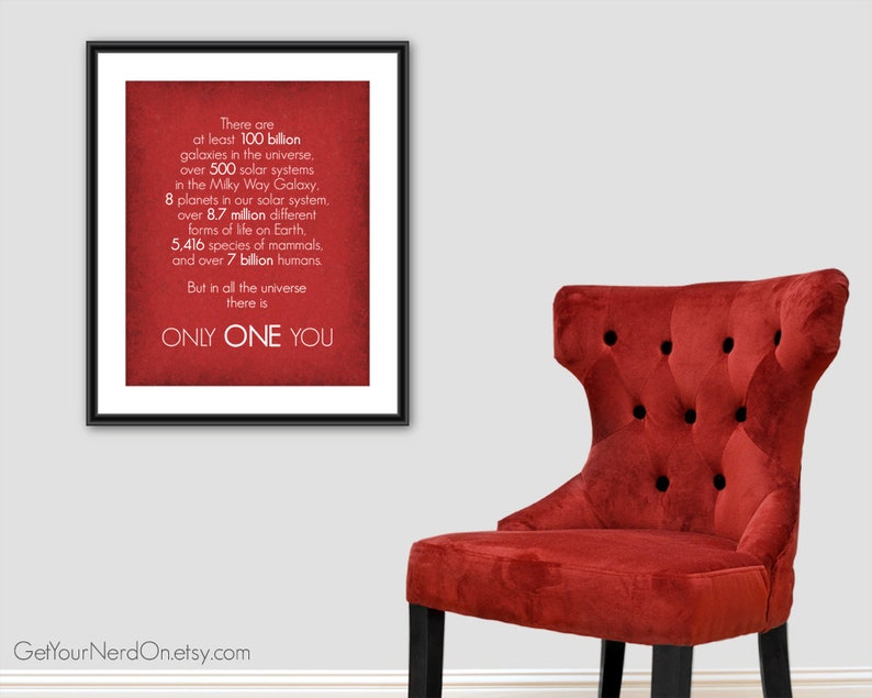 Inspirational Quote Only One You Anniversary Gift Outer | Etsy