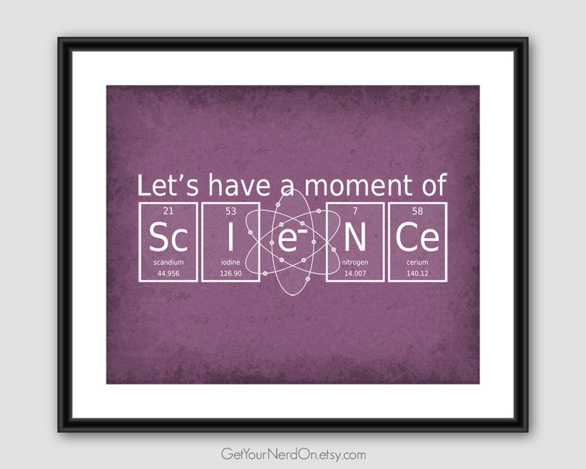 Let's Have A Moment of Science Teacher Gift Ideas School | Etsy