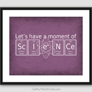 Let's Have A Moment of Science Teacher Gift Ideas School - Etsy