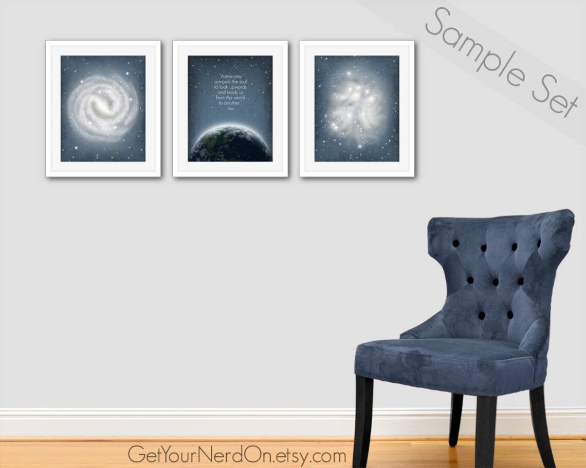 Inspirational Astronomy Quote Poster Nerdy Science Teacher | Etsy