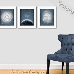 Inspirational Astronomy Quote Poster, Nerdy Science Teacher Home Decor ...
