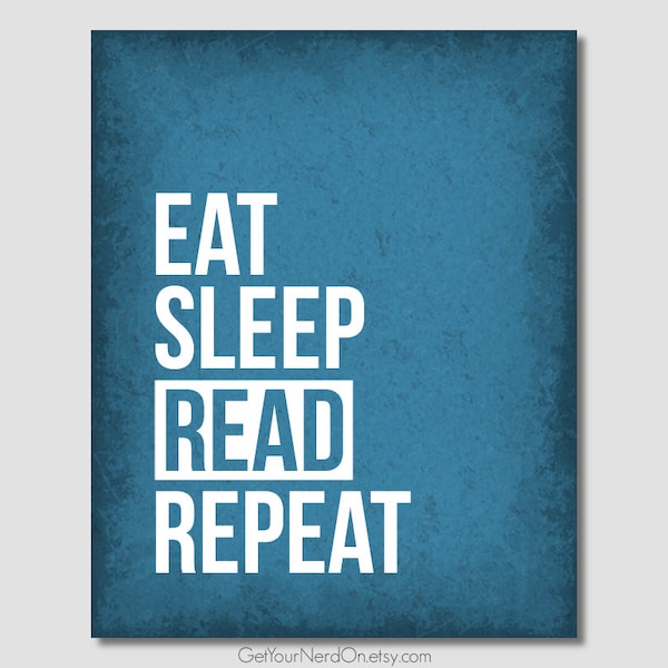 Eat and Read Wall Art - Etsy