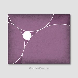 Descartes' Theorem, Geometry Art Poster, Mathematics Decor, Teacher ...