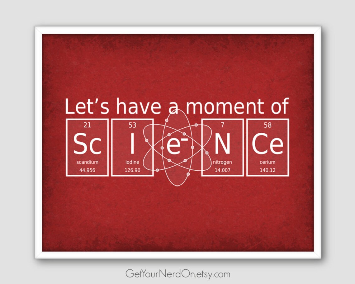 Let's Have A Moment of Science Teacher Gift Ideas School | Etsy