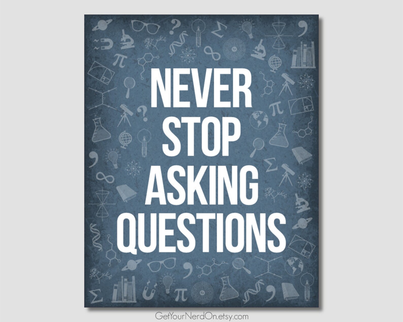 Never Stop Asking Questions Kids' Room Decor Classroom | Etsy