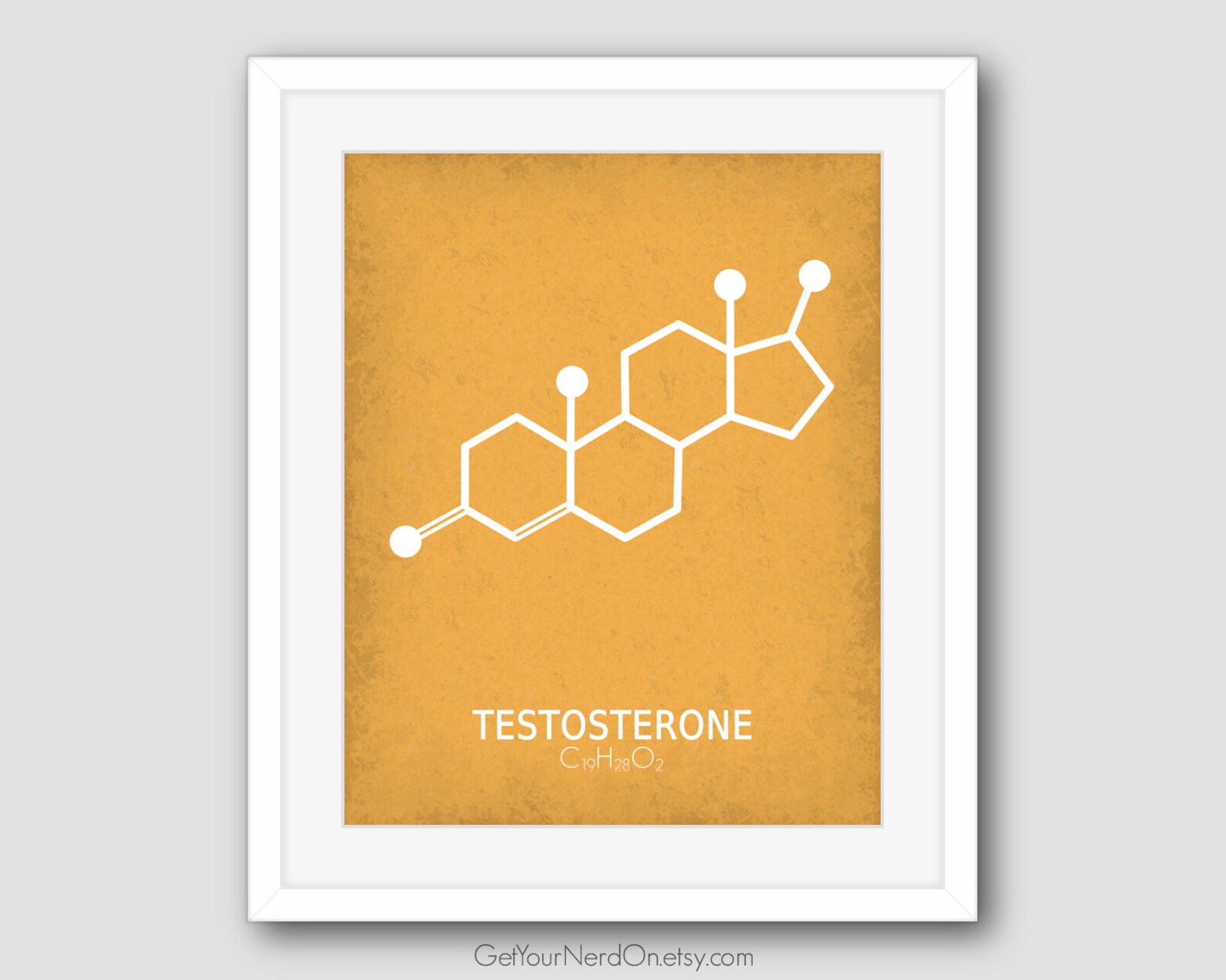 Testosterone Print Molecule Wall Art Science Nerd Art - Etsy
