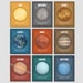 Solar System Planets Astronomy Poster Set Outer Space Decor - Etsy