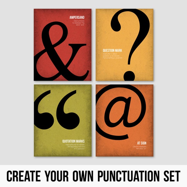 Punctuation Art - Etsy