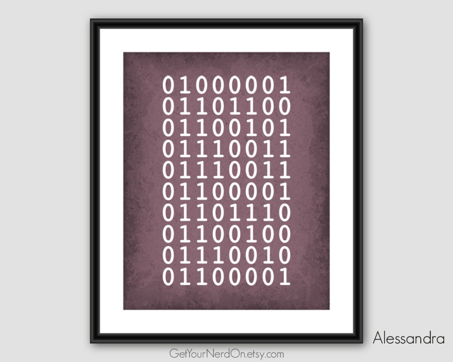 Custom Binary Code Name Computer Geek Gifts Personalized | Etsy