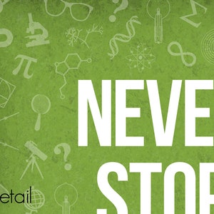 Never Stop Asking Questions, Kids' Room Decor, Classroom Poster, Gifts ...