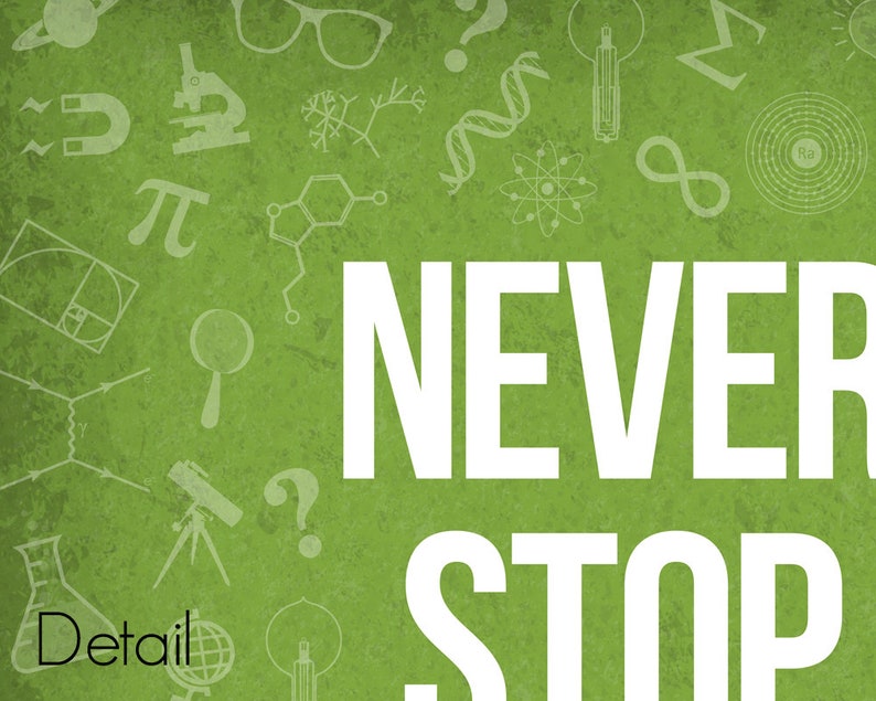 Never Stop Asking Questions Kids' Room Decor Classroom | Etsy