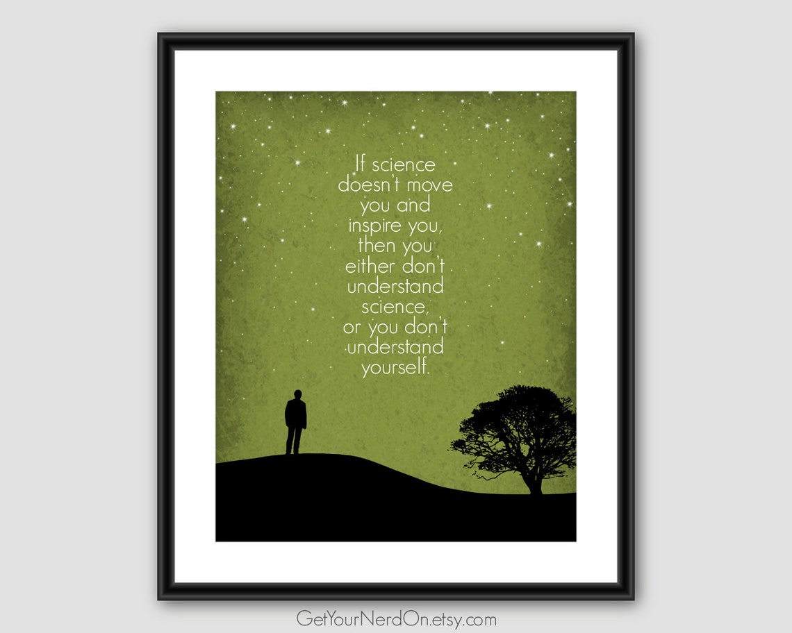 Inspirational Science Quote Classroom Decor Scientist Gift | Etsy