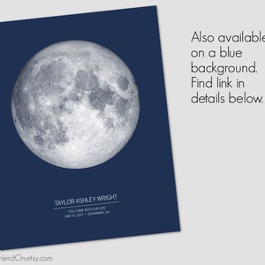 Custom Moon Phase Print Unique Wedding or Anniversary Gift - Etsy