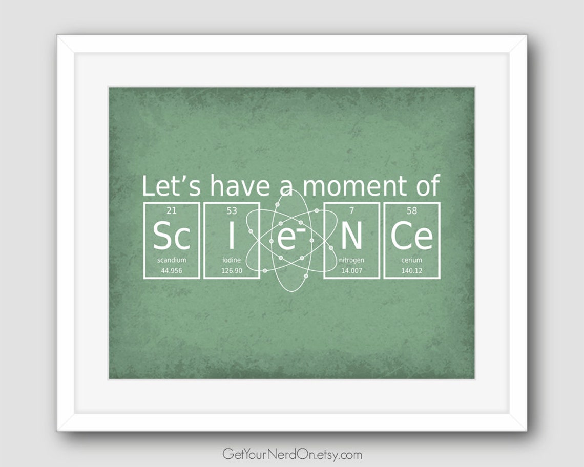 Let's Have A Moment of Science Teacher Gift Ideas School | Etsy