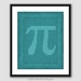 Pi Digits Print Nerdy Math Poster Classroom Decor Unique - Etsy