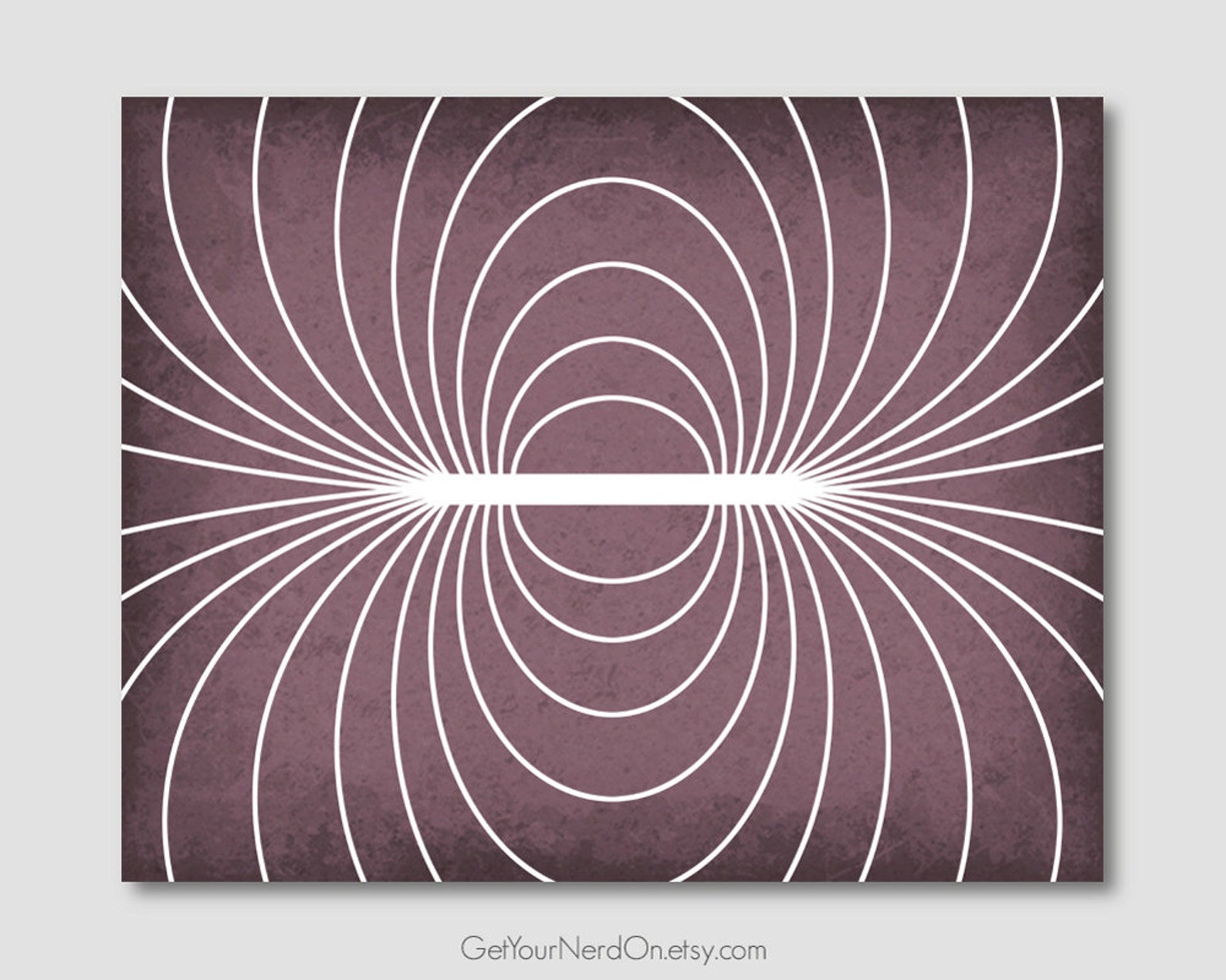 Magnetic Field Print Abstract Science Art Unique Teacher | Etsy