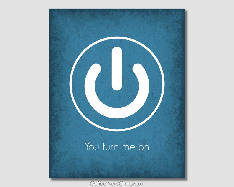You Turn Me On Computer Geek Gifts Programming Poster Funny - Etsy