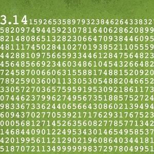 Pi to 2000 Decimal Places, Mathematics Decor, Math Teacher Poster ...