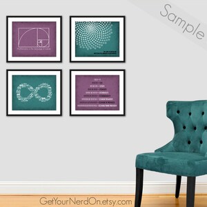 Infinity Typography, Math Geek Decor, Minimalist Nerd Art, Math Gifts ...