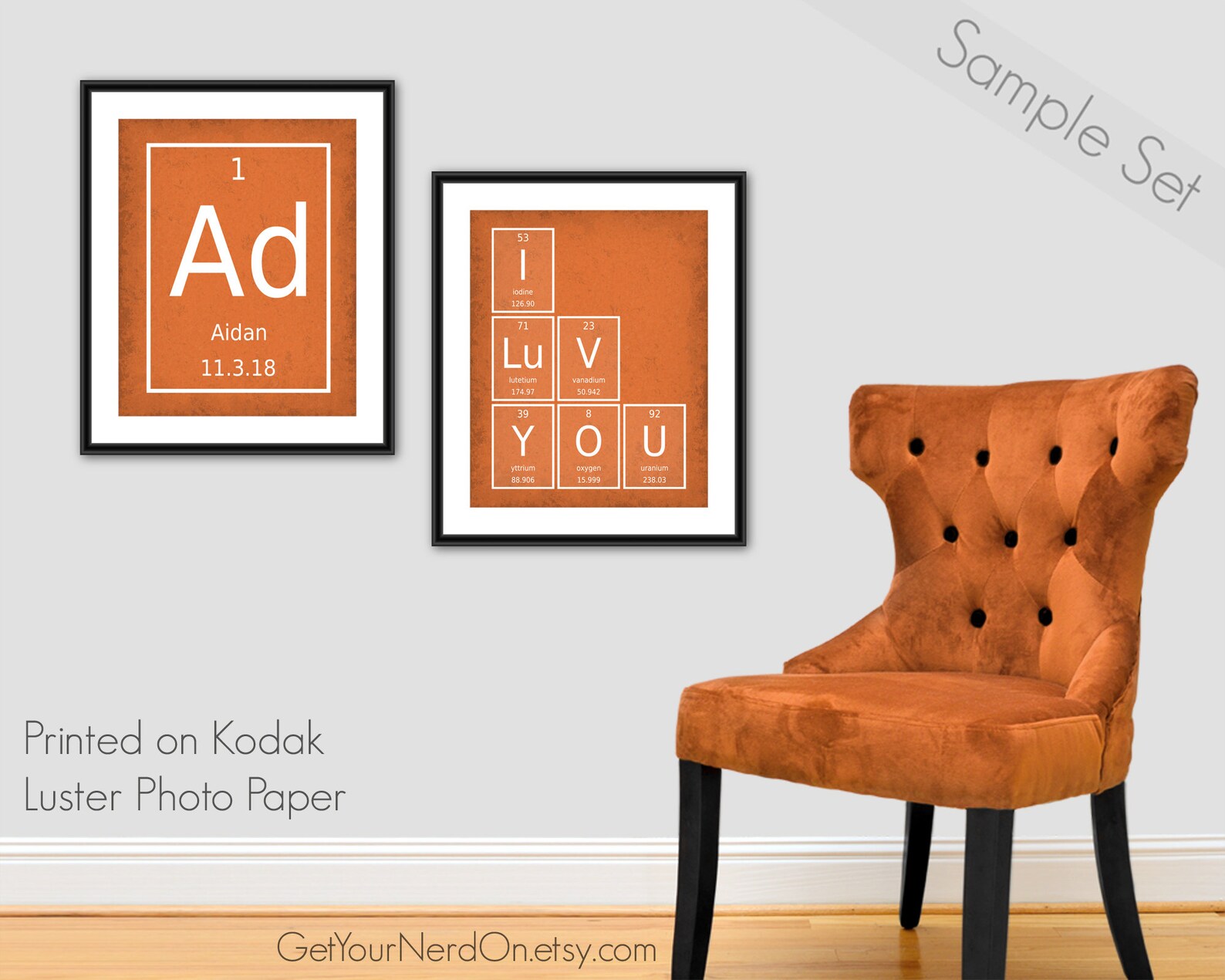 Personalized Gift Periodic Table Name Sign Custom Chemistry - Etsy