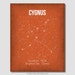 Cygnus Art Poster Constellation Print Astronomy Geek Gift - Etsy