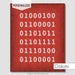 Binary ABC Poster, Nerdy Alphabet Print, Computer Programmer Gift ...
