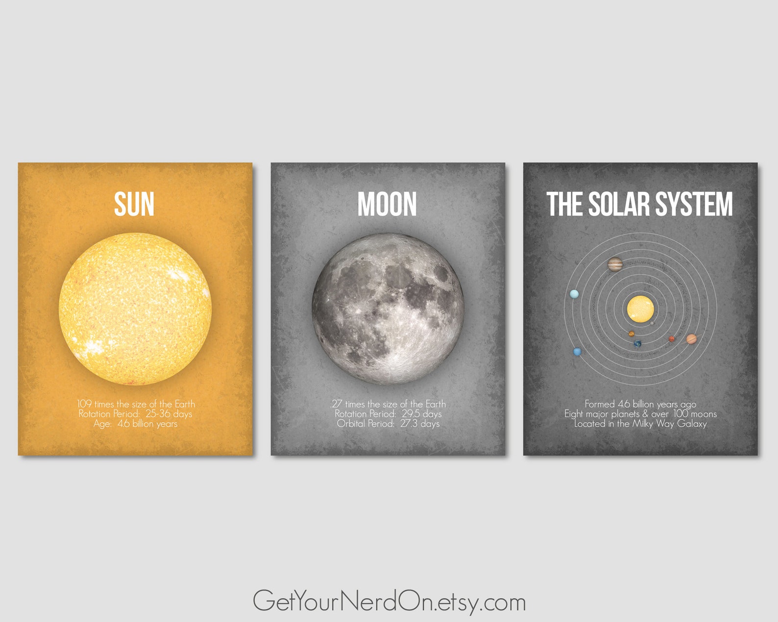 Planets Astronomy Art Poster Space Nerd Gifts Outer Space - Etsy