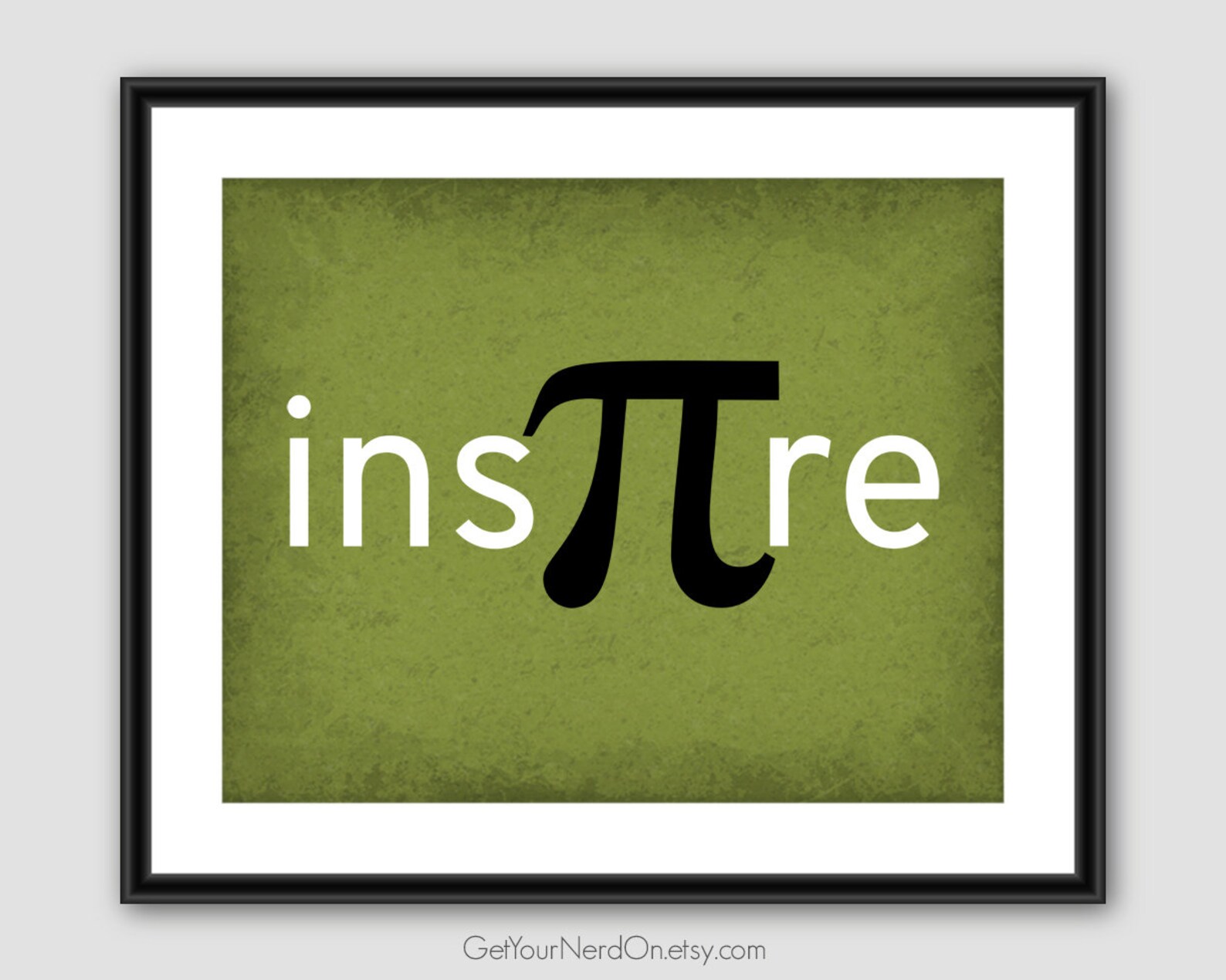 Inspire Pi Math Art School Wall Art Nerdy Classroom Decor | Etsy