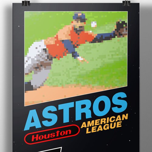 Houston Astros Retro NES Box Art Print Jose Altuve - Etsy