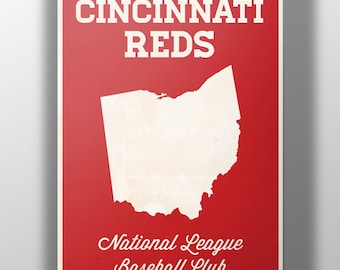 Cincinnati Reds Print | Etsy