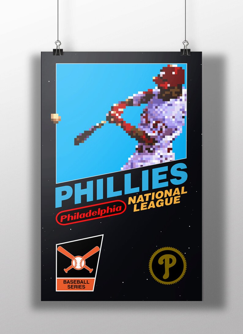 Philadelphia Phillies Retro NES Box Art Print Odubel Herrera - Etsy