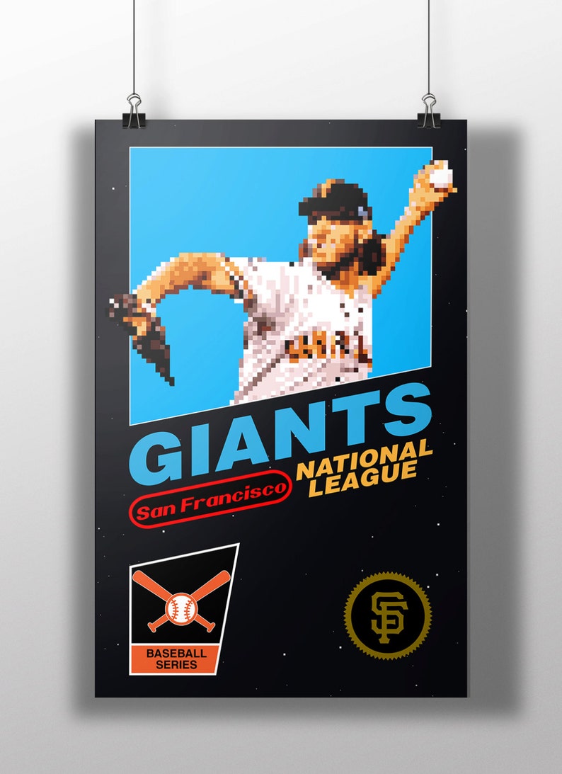 San Francisco Giants Retro NES Box Art Print Madison - Etsy