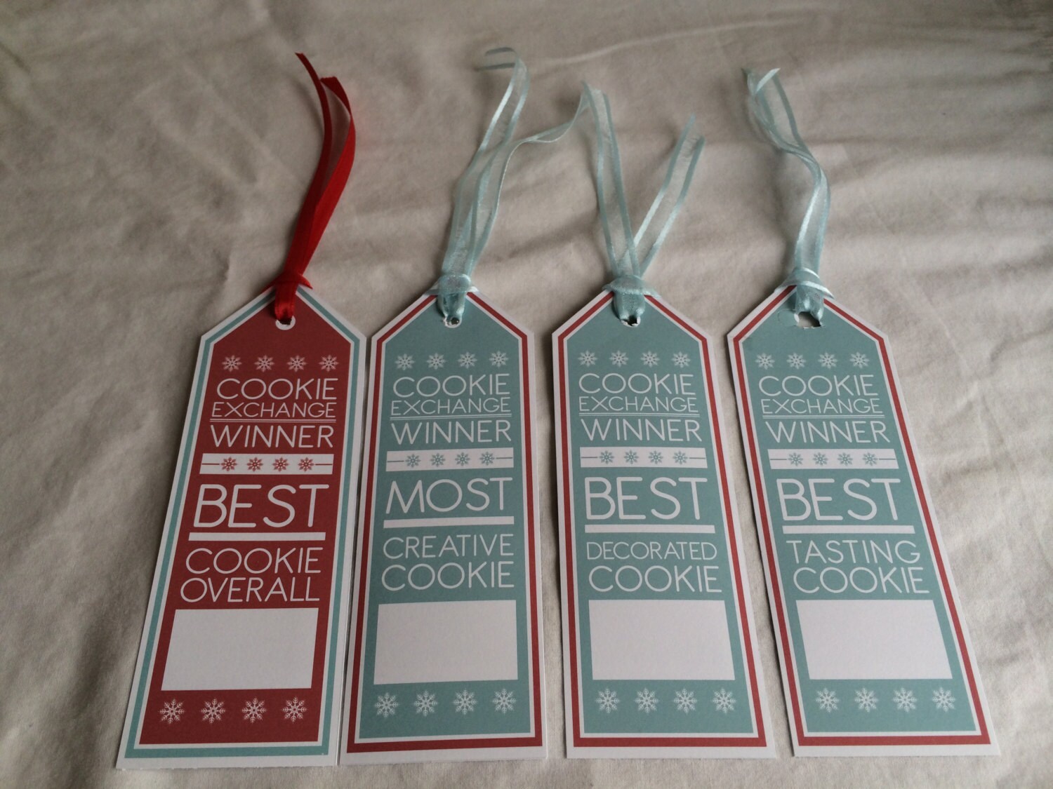 Cookie Exchange Voting Award Bookmarks and Table Tents - Etsy