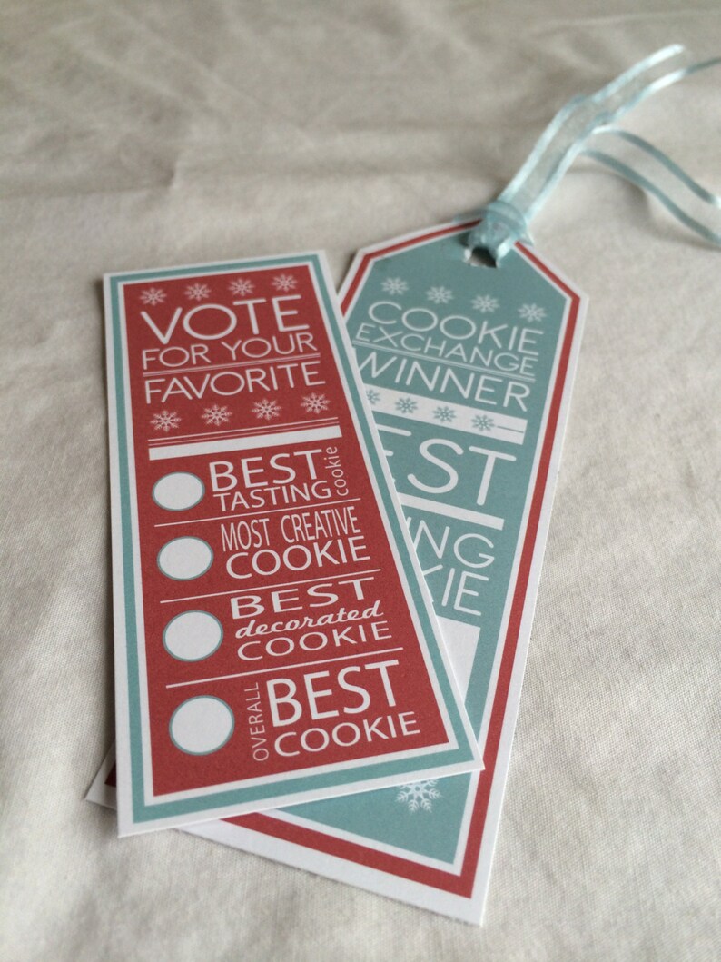Cookie Exchange Voting Awards - Etsy