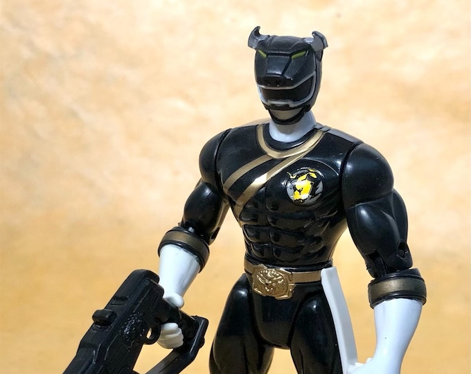 Power Rangers Wild Force Black Ranger Action Figure With Blaster 2001 ...