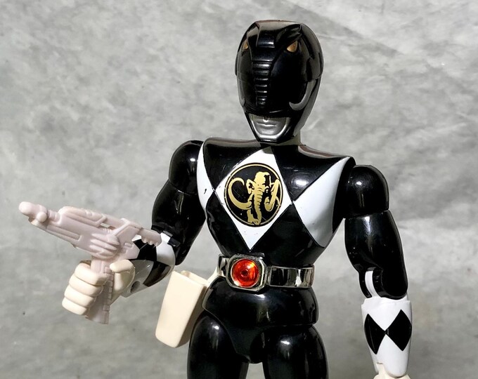Mighty Morphin Power Rangers KARATE Kick Black Ranger 8 Figure Zach ...