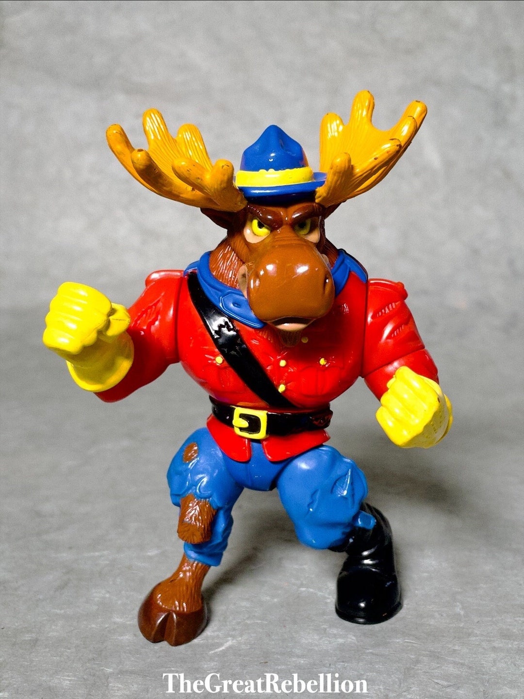 Teenage Mutant Ninja Turtles Monty Moose Action Figure 1992 Playmates ...