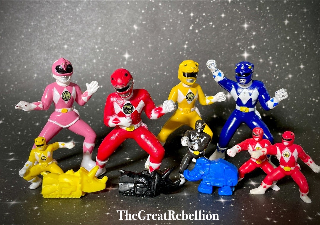 Mighty Morphin Power Rangers PVC Cake Topper Party Favor Mini Figure ...
