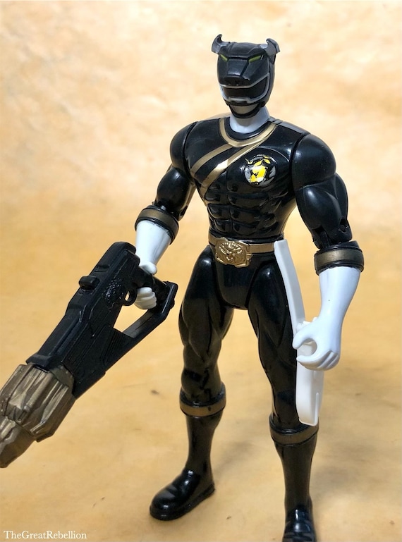 Power Rangers Wild Force Black Ranger Action Figure With | Etsy