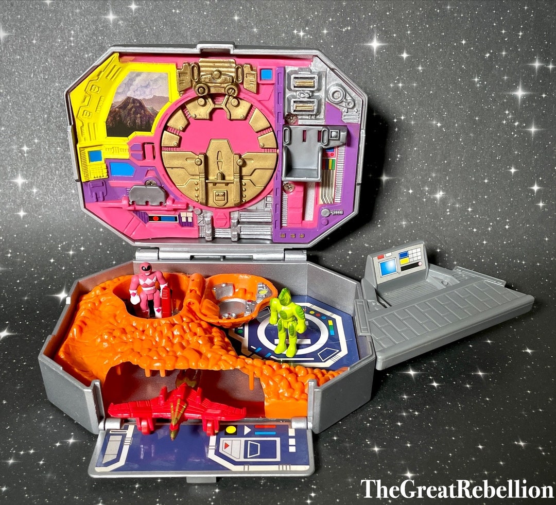 Mighty Morphin Power Rangers Pink Micro Mini Morpher Playset Near ...