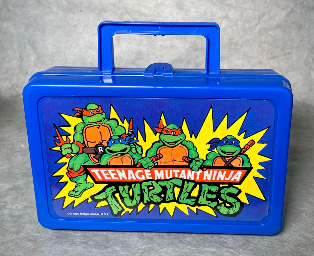 Teenage Mutant Ninja Turtles Pencil Storage Lunch Box 1990 - Etsy