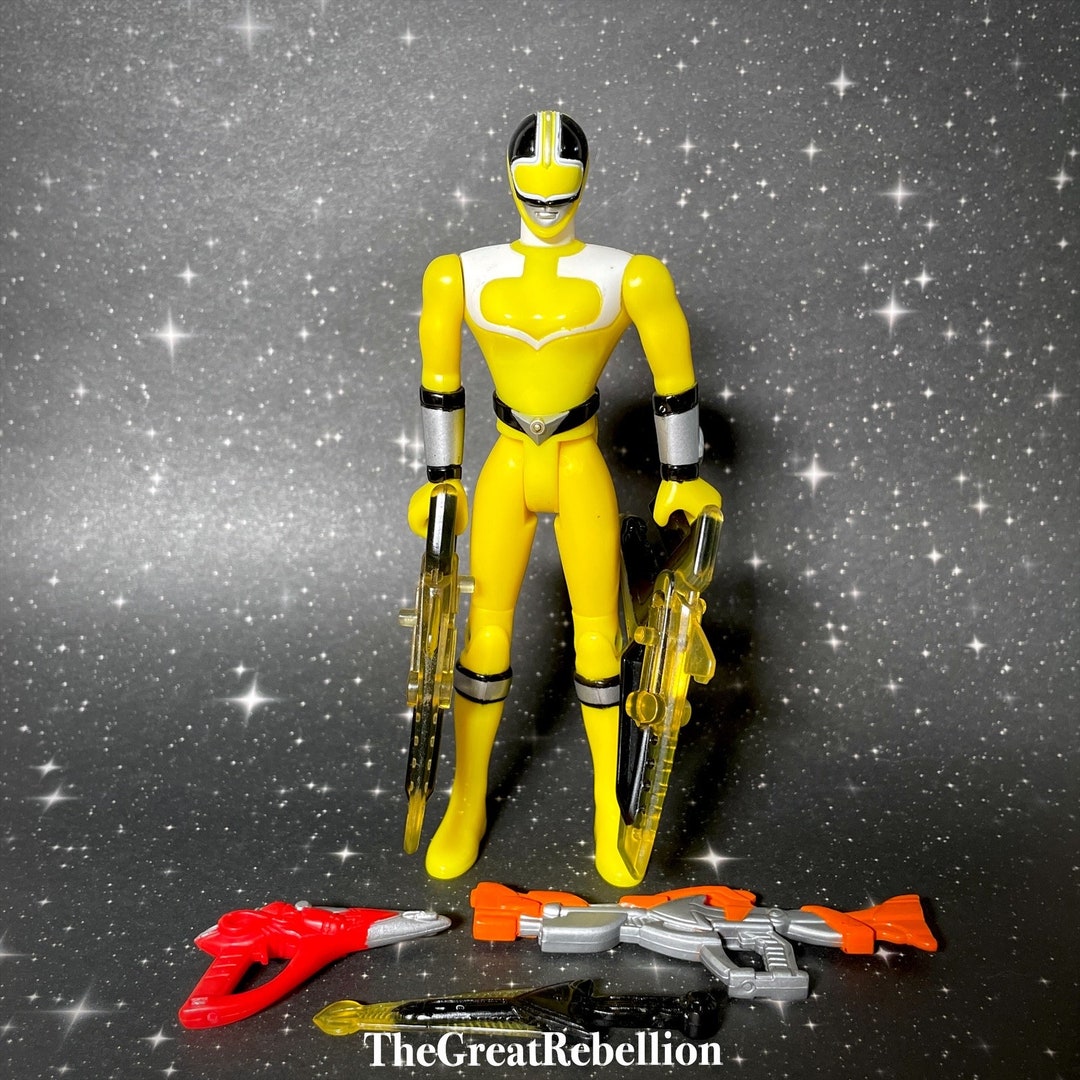 Power Rangers Time Force Yellow Ranger TF Fighter Near Complete 2000 ...