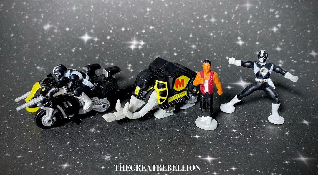 Micro Machines Mighty Morphin Power Rangers 2 Black Ranger Mini Figure ...