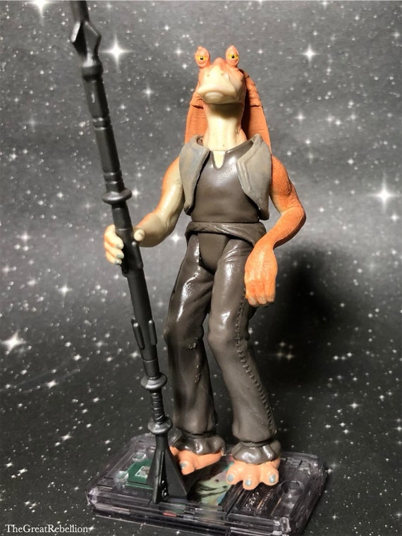 Star Wars Episode 1 Jar Jar Binks Gungan Battle Staff Commtech - Etsy