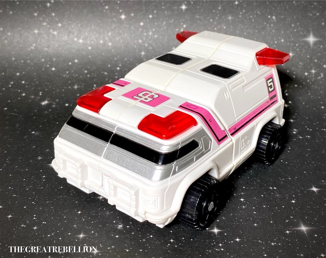 Power Rangers Turbo Deluxe Rescue Megazord Wind Rescue Pink Zord 5 1997 ...