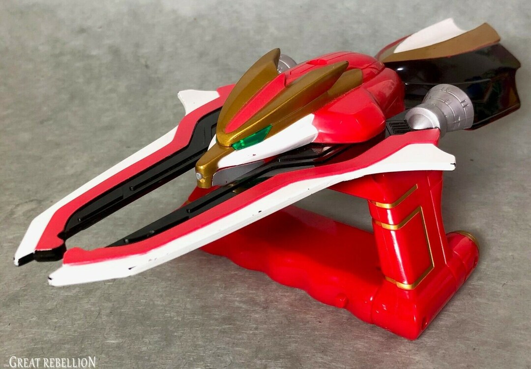 Power Rangers Wild Force Deluxe Jungle Blaster Red Falconator Cosplay ...