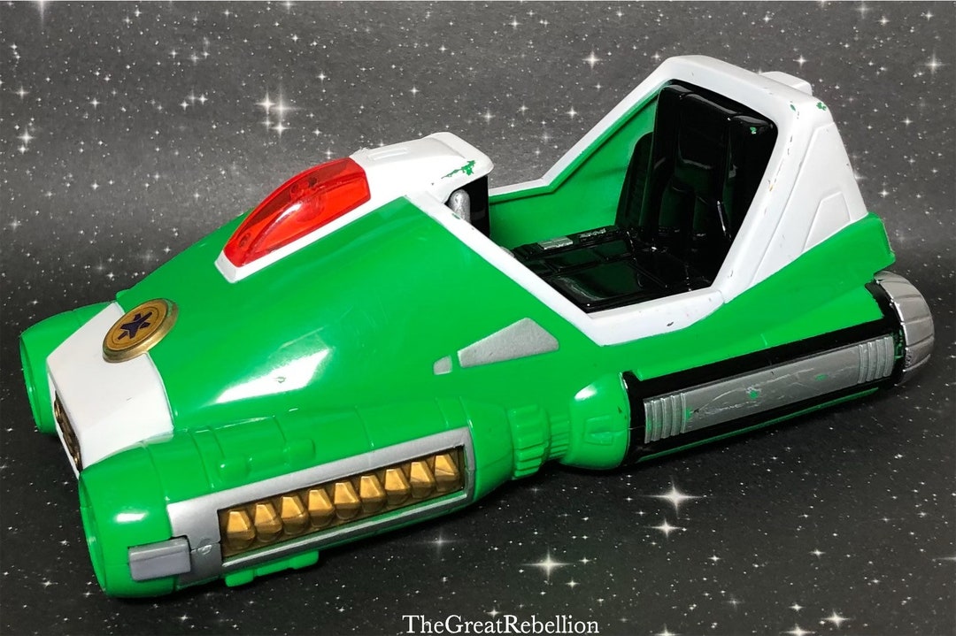 Power Rangers Lightspeed Rescue Green Speeder Vehicle 1999 Vintage ...