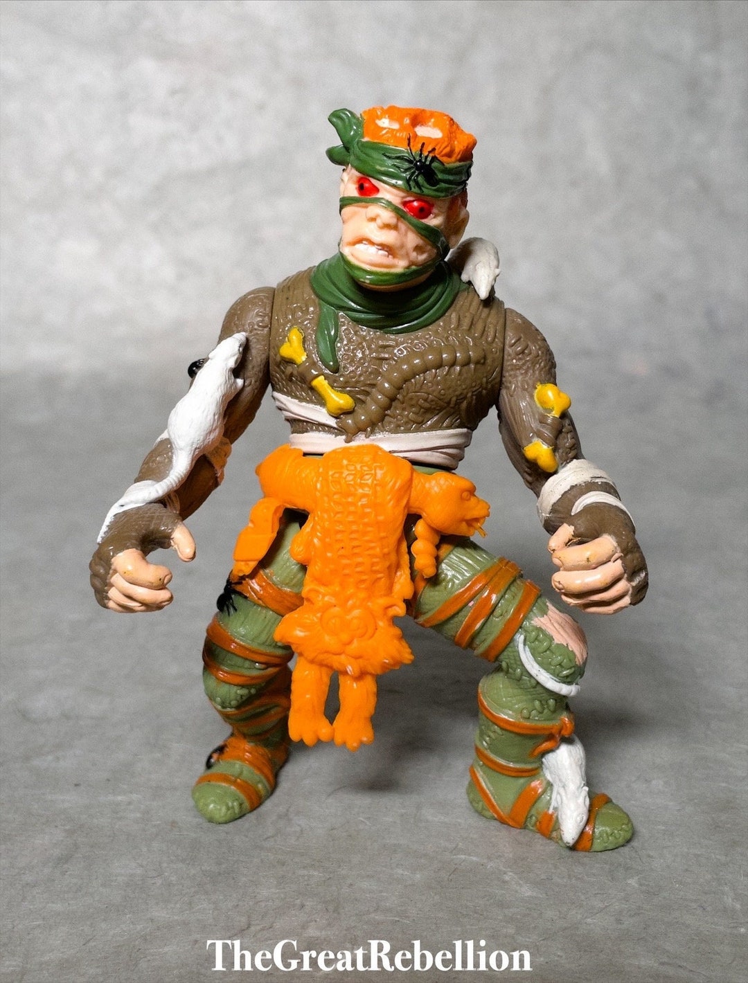 Teenage Mutant Ninja Turtles Rat King Action Figure 1989 Belt Playmates ...